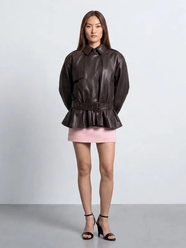ROTATE BY BIRGER CHRISTENSEN Bouclé Miniskirt - Multicolor