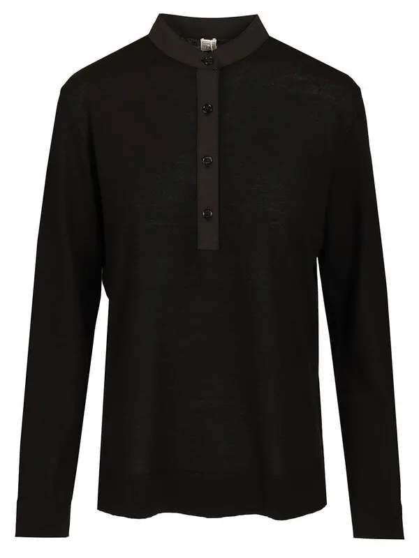 TOTEME Long-sleeved Shirt - Black