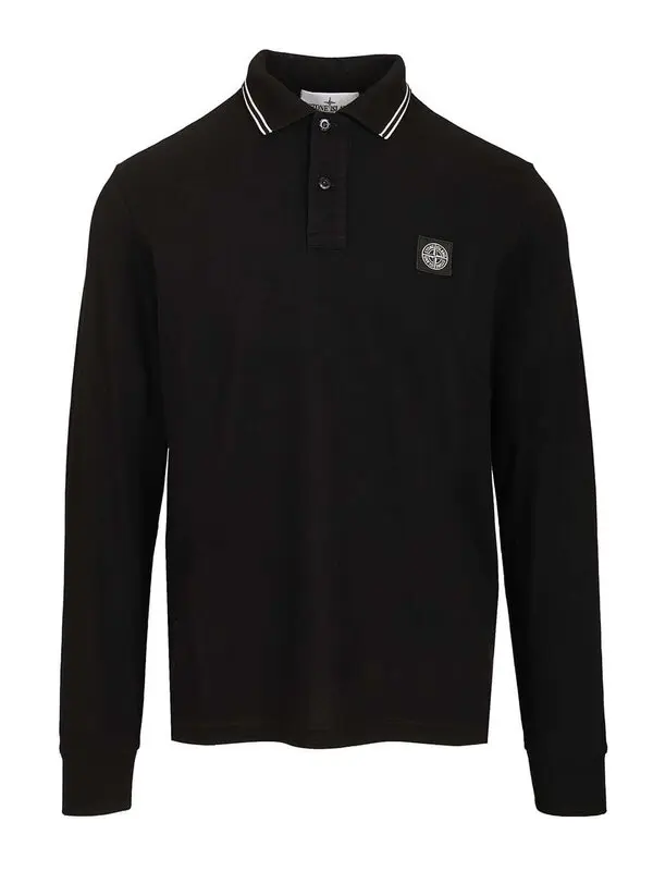 Stone Island Long-sleeved Polo Shirt