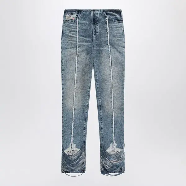 DIESEL® D-ginna Washed Bootcut Jeans - Blue