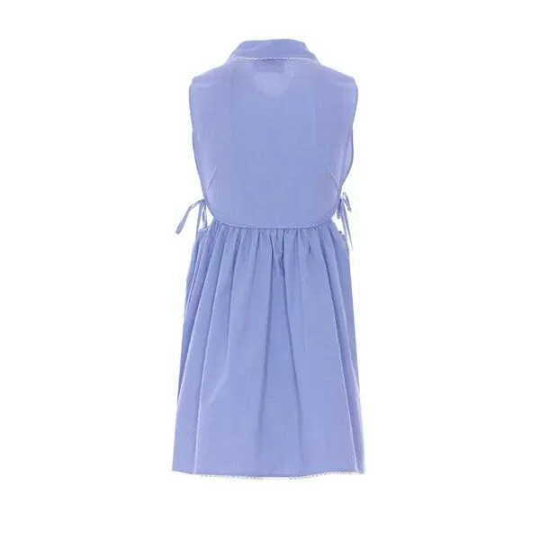 Miu Miu Logo Mini Dress - Blue