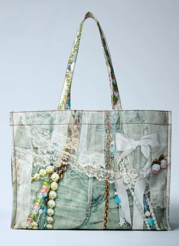 Acne Studios Logo Print Tote Bag