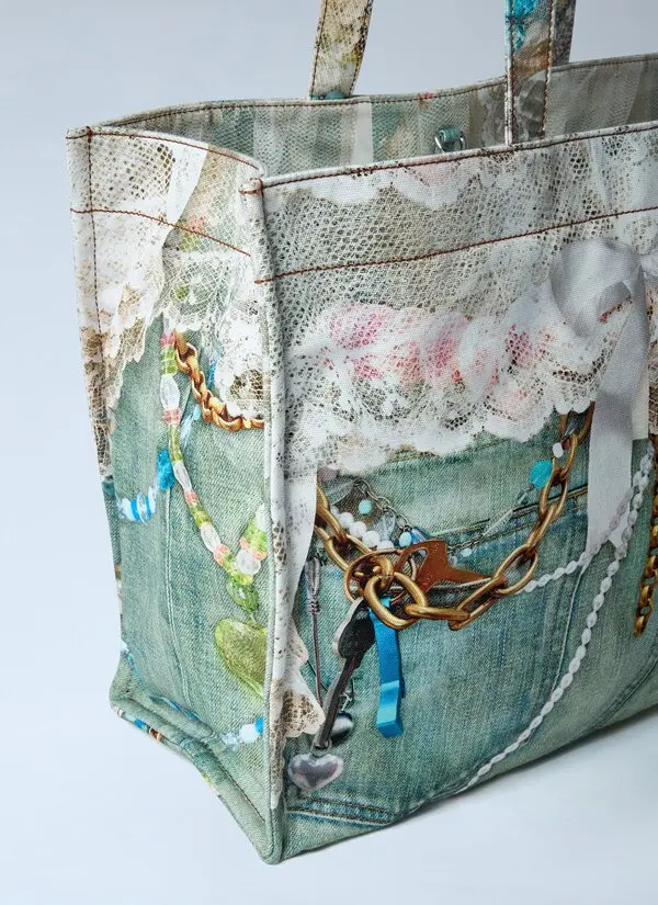 Acne Studios Logo Print Tote Bag