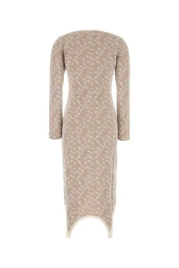 Fendi Embroidered Cotton Blend Dress