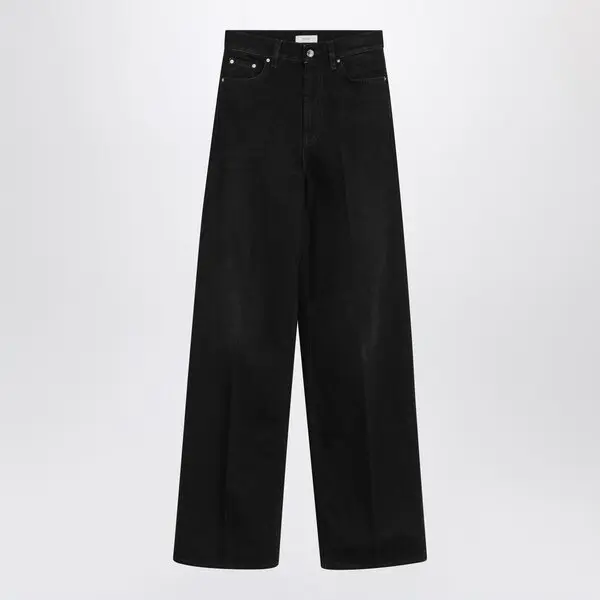 TOTEME Organic Cotton Trousers - Black