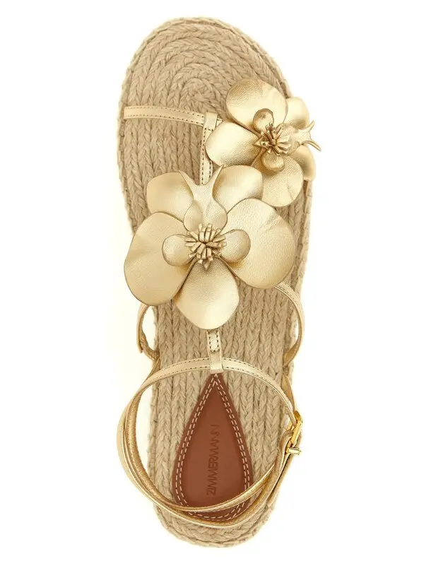 Zimmermann Orchid Sandals - Gold