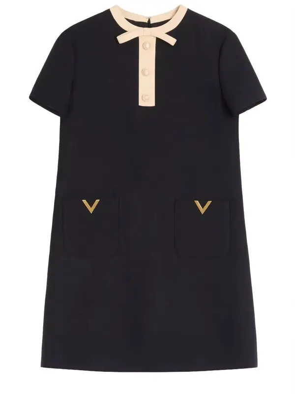 Valentino Garavani Wool And Silk Mini Dress
