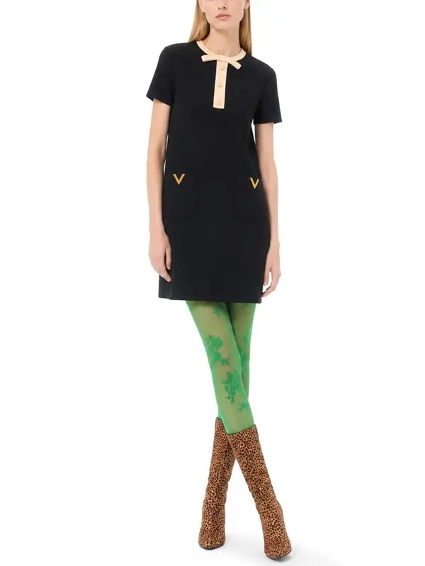 Valentino Garavani Wool And Silk Mini Dress