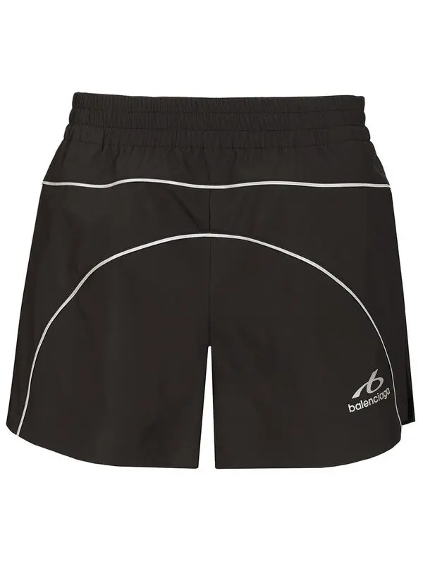 Balenciaga Techwear Sports Shorts - Black