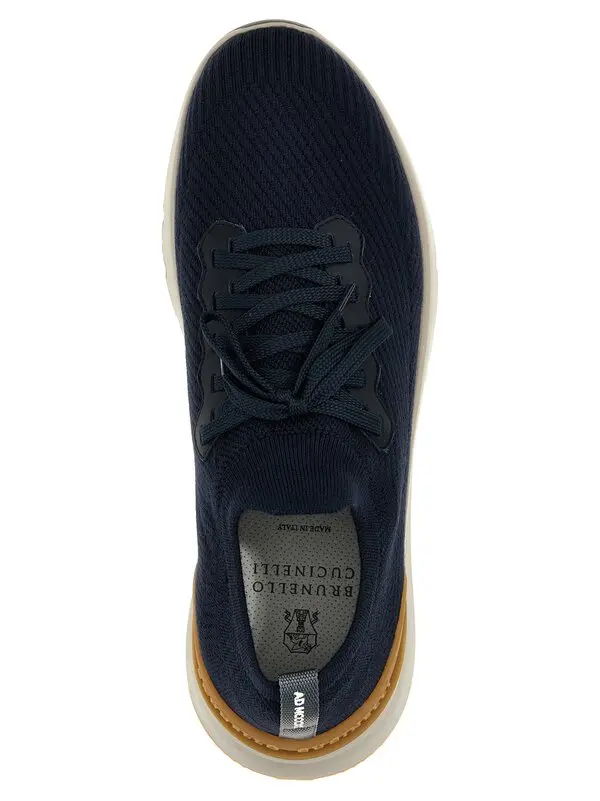 Brunello Cucinelli Knitted Sneakers - Blue