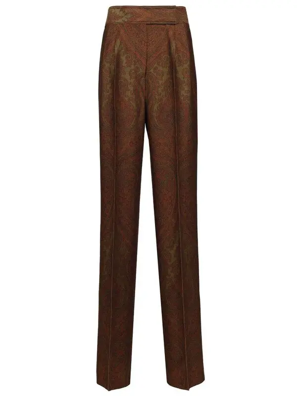 Etro Jacquard Trousers - Multicolor