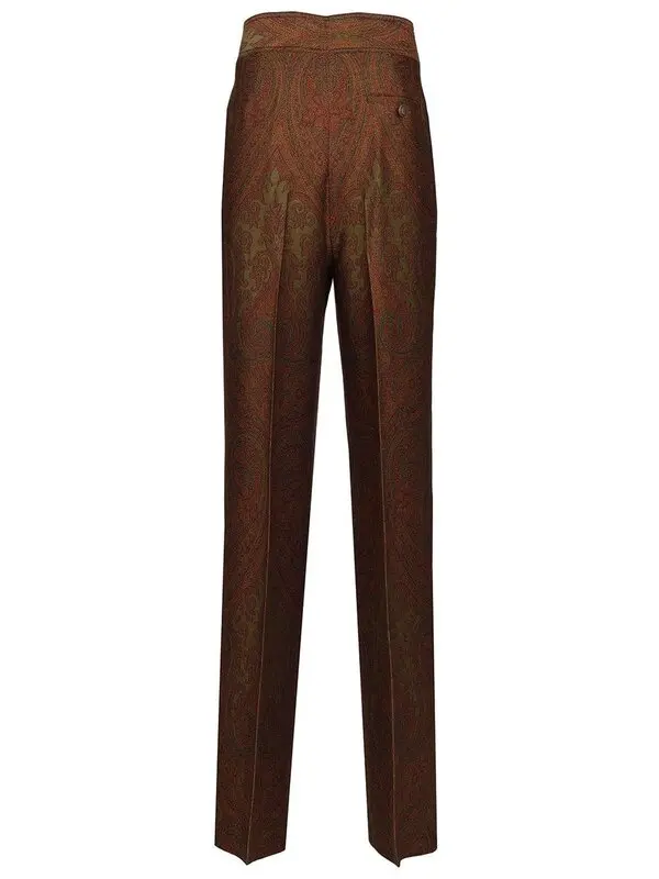 Etro Jacquard Trousers - Multicolor