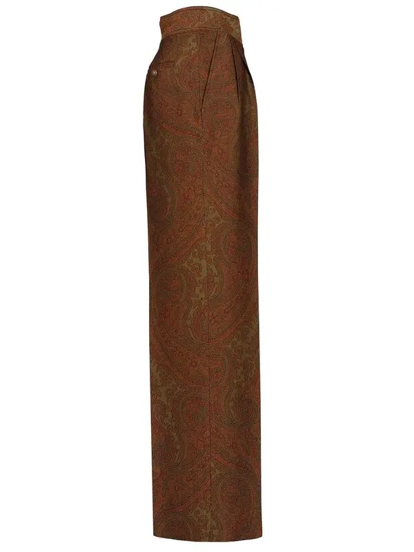 Etro Jacquard Trousers - Multicolor