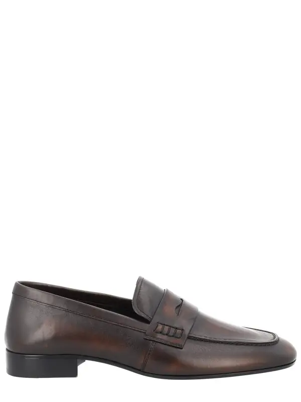 Dries Van Noten Leather Loafer - Brown