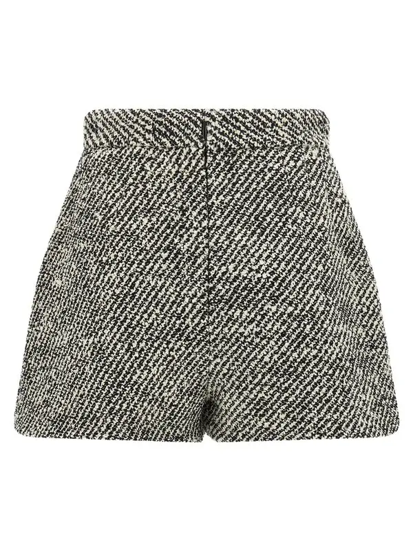 Versace Bouclé Wool Shorts - Multicolor