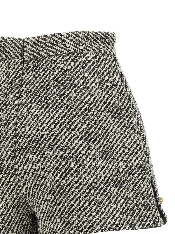 Versace Bouclé Wool Shorts - Multicolor