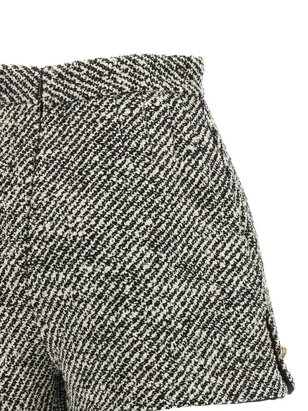Versace Bouclé Wool Shorts - Multicolor