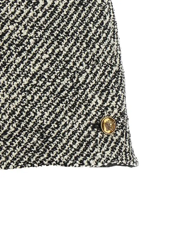 Versace Bouclé Wool Shorts - Multicolor