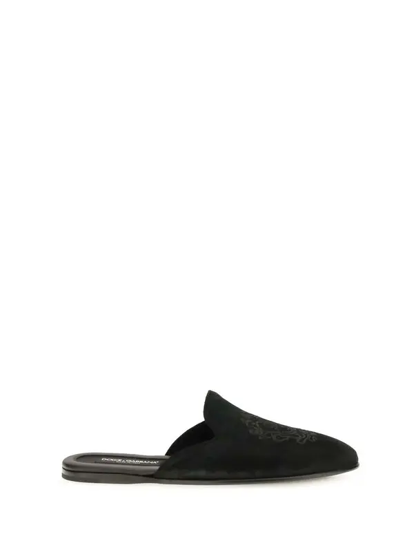 Dolce & Gabbana Calfskin Leather Mules