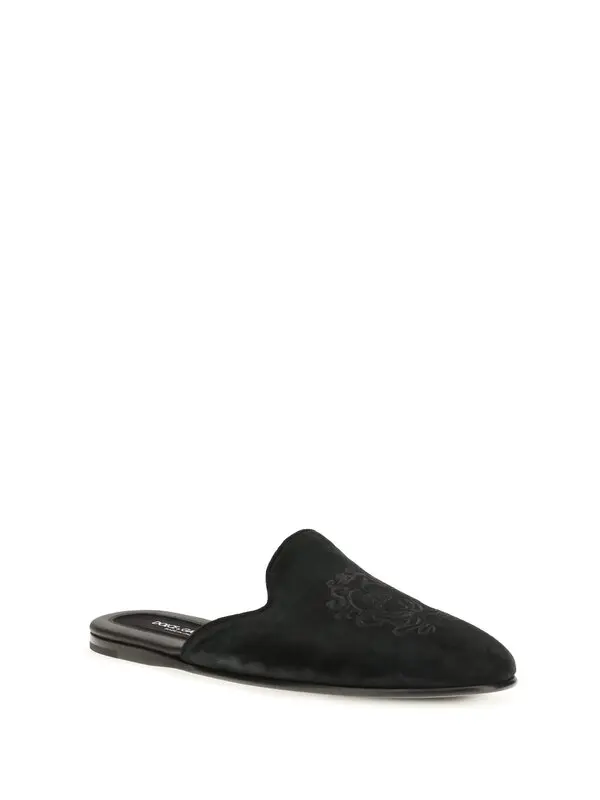 Dolce & Gabbana Calfskin Leather Mules