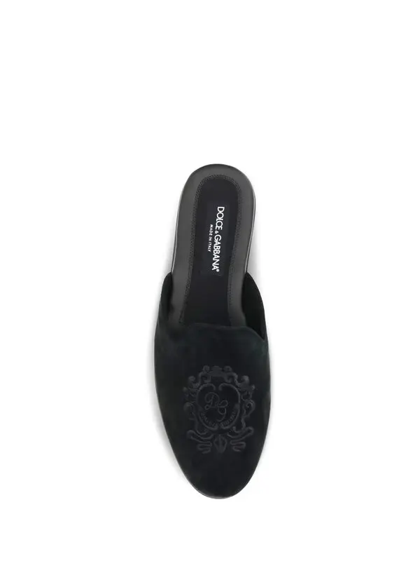 Dolce & Gabbana Calfskin Leather Mules