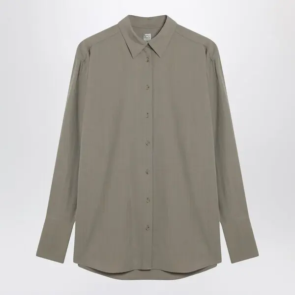 TOTEME Wool-blend Shirt - Cream