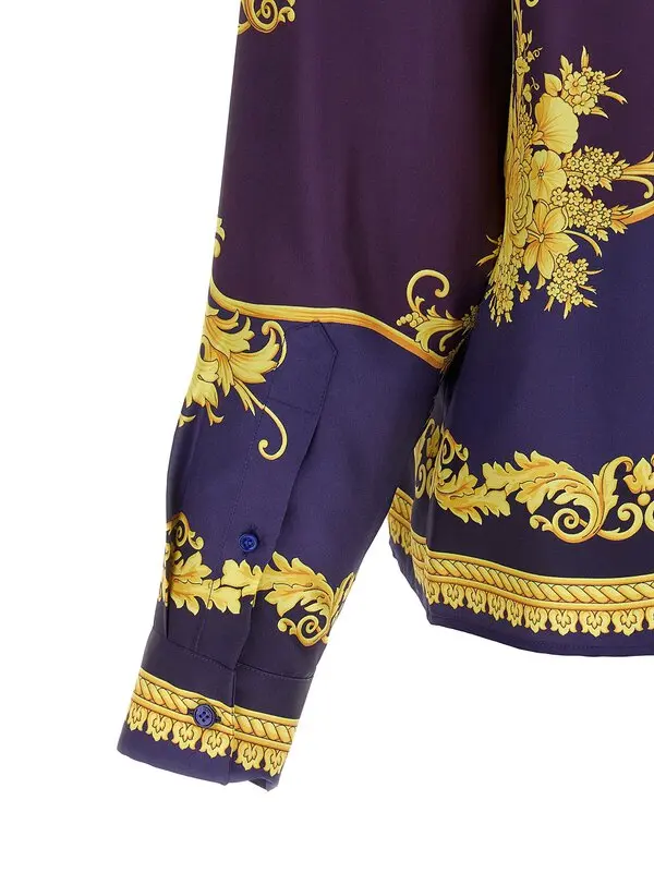 Versace New Barocco' Twill Shirt - Multicolor