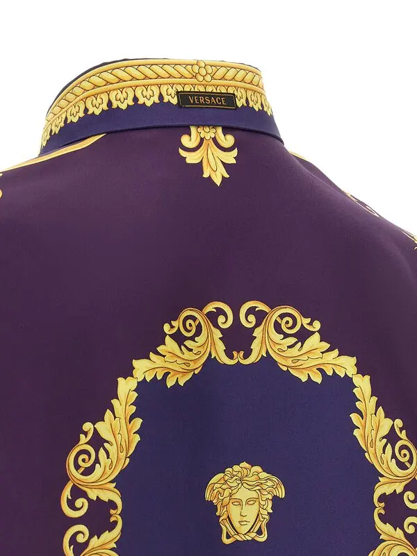 Versace New Barocco' Twill Shirt - Multicolor