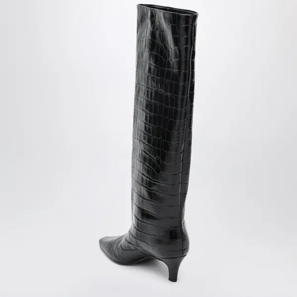 TOTEME Croc-embossed Leather Boots