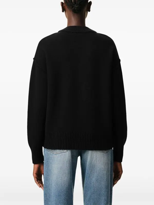 AMI Paris De Coeur Wool Cardigan