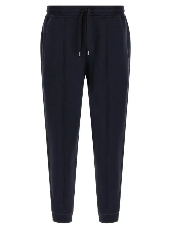 Brunello Cucinelli Cotton, Cashmere And Silk Joggers - Blue