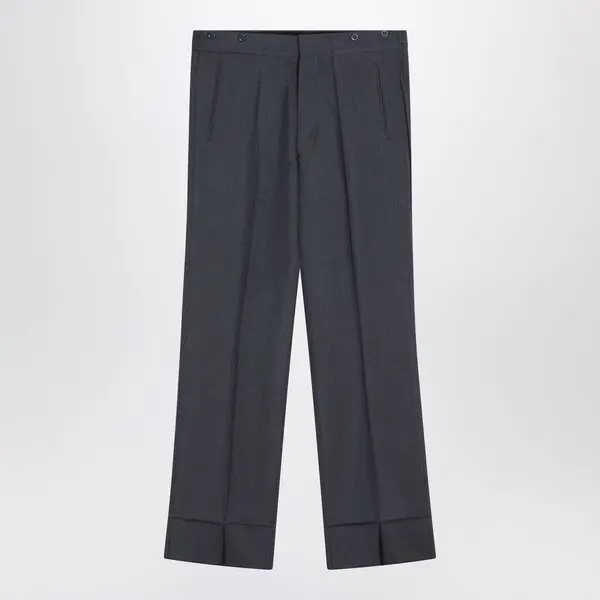 Prada Wide Aviator Mohair And Silk Trousers