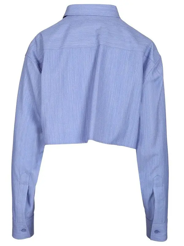 Balenciaga Cropped Wool Shirt