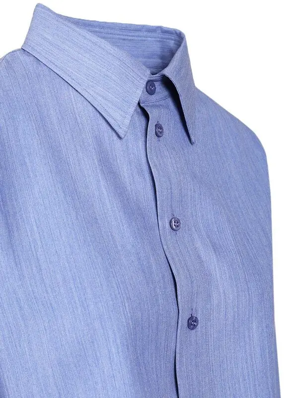 Balenciaga Cropped Wool Shirt