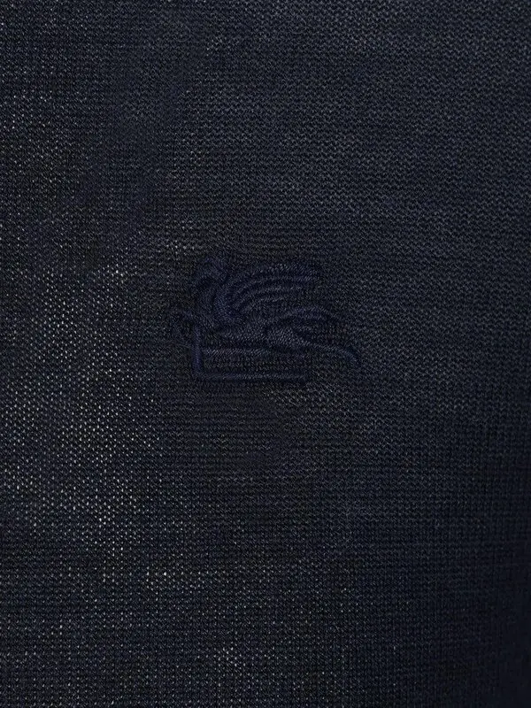 Etro Wool And Silk Sweater - Blue