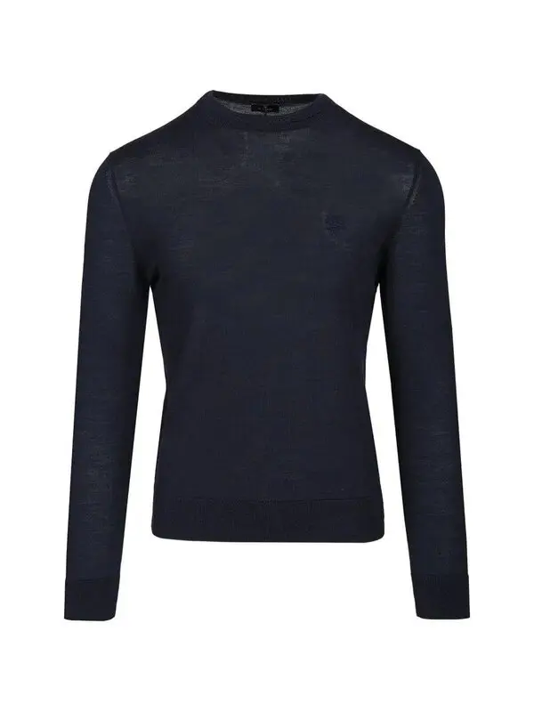 Etro Wool And Silk Sweater - Blue
