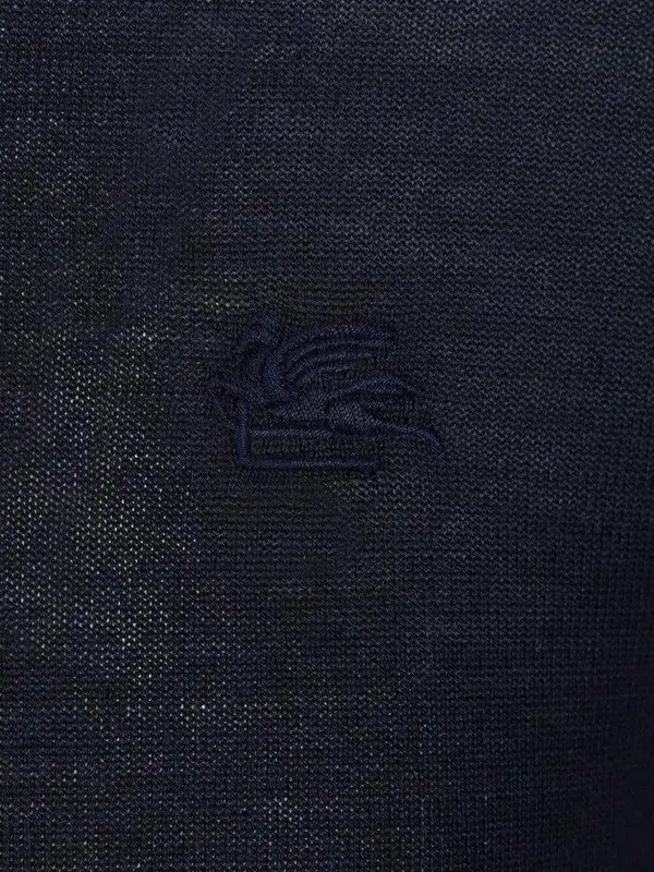 Etro Wool And Silk Sweater - Blue