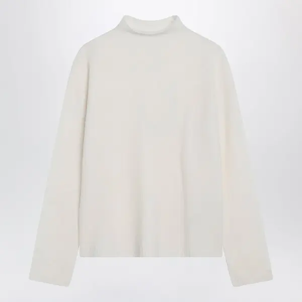 Max Mara Ivory Cashmere-blend Sweater - White