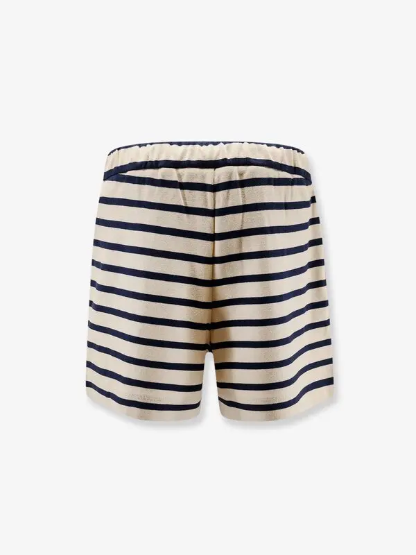 Moncler Cotton Shorts With Striped Pattern - Multicolor