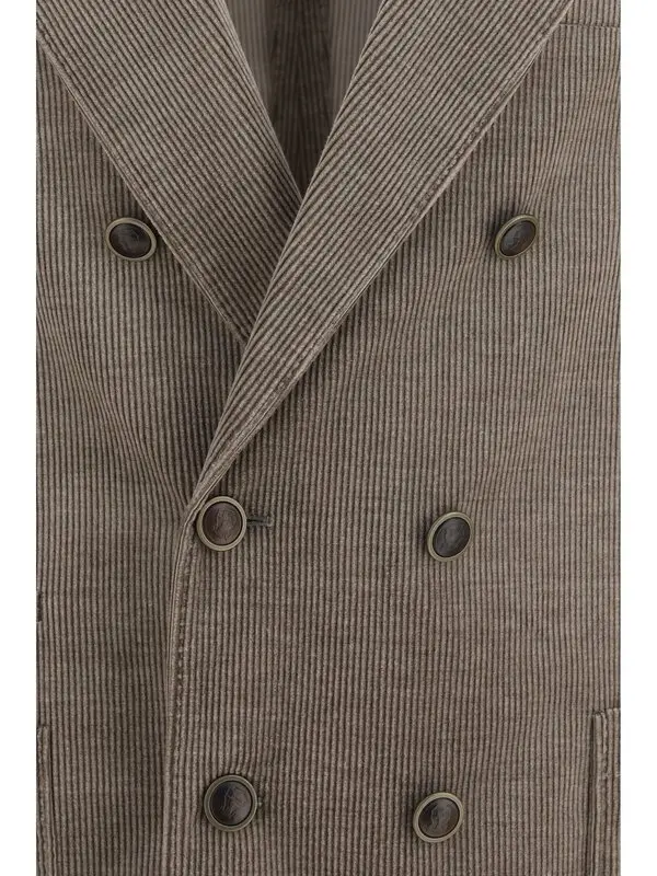 Brunello Cucinelli Double-breasted Corduroy Jacket