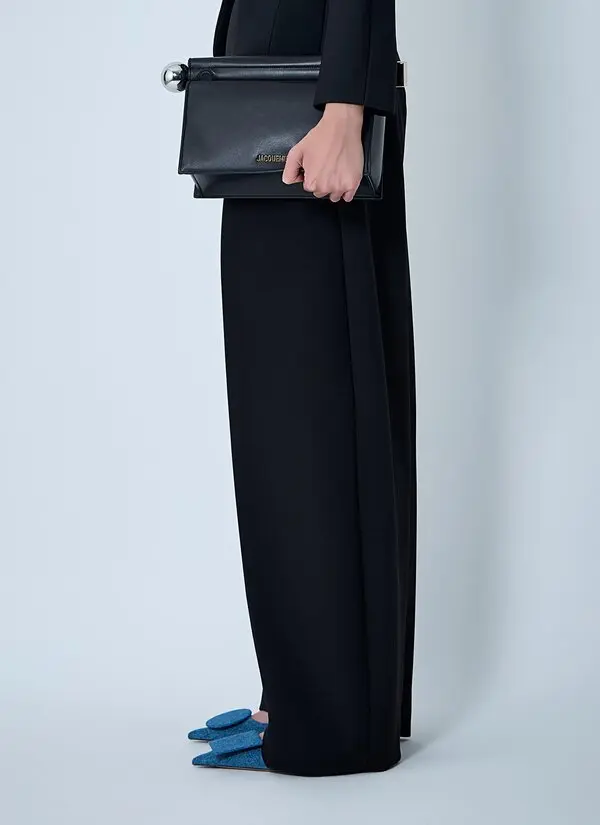 Jacquemus La Pochette Rond Carré Clutch - Black