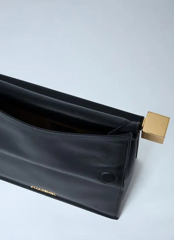 Jacquemus La Pochette Rond Carré Clutch - Black