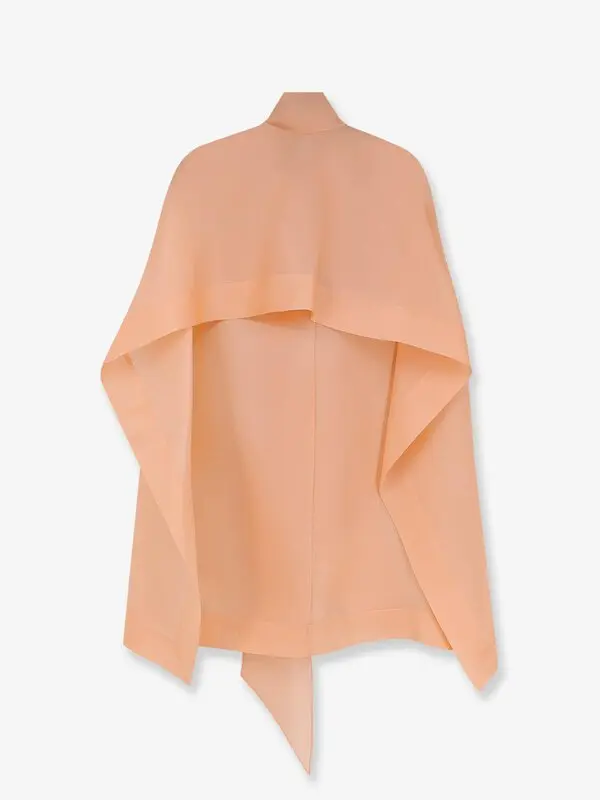 Alberta Ferretti Silk Cape