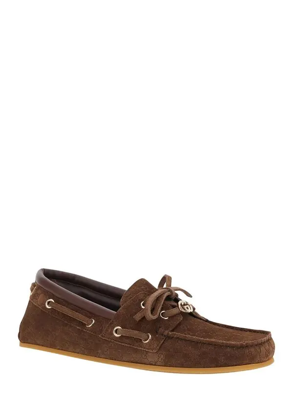Gucci Gg Suede Loafers - Multicolor