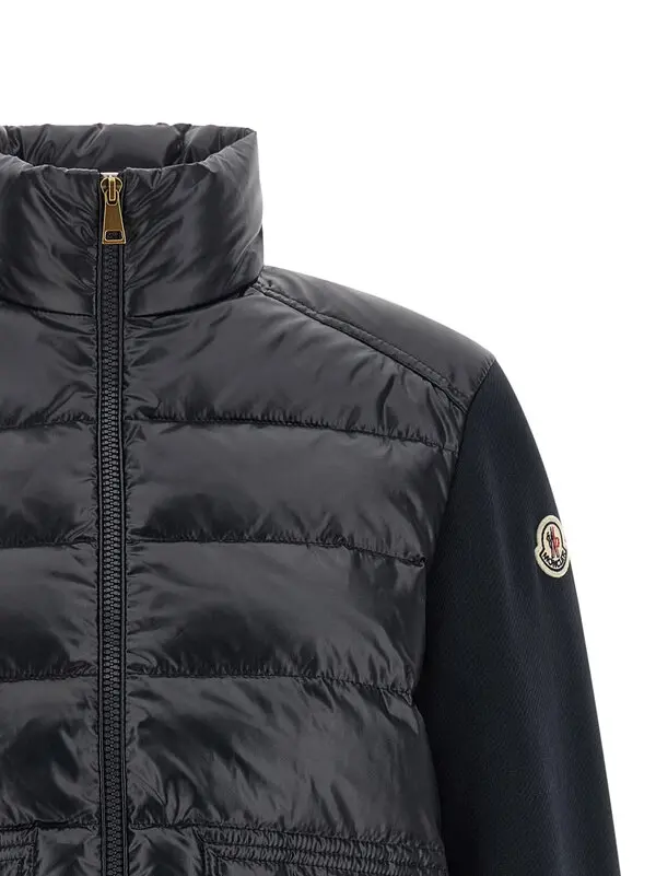 Moncler Two-material Padded Cardigan