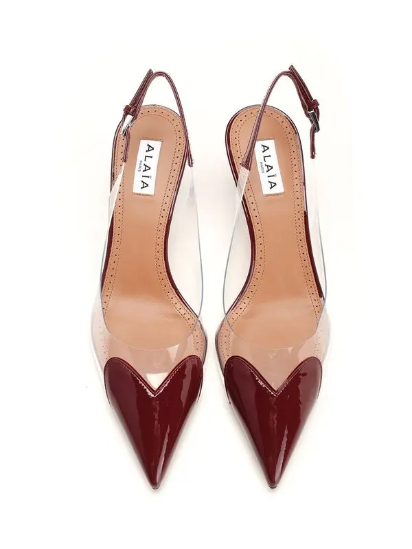 Alaïa Le Cœur Patent Leather Slingback