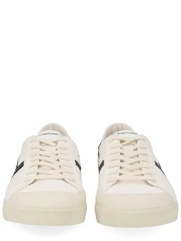 TOM FORD Jarvis Leather Sneakers - White