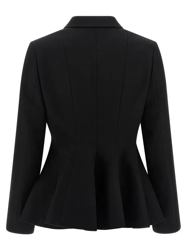 Fendi Grain De Poudre Wool Blazer