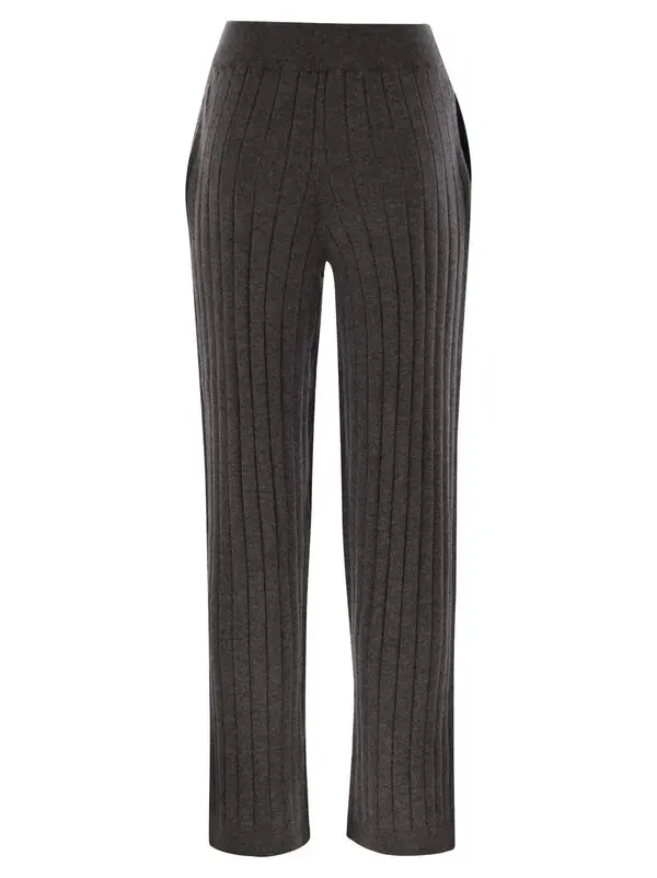 Brunello Cucinelli Cashmere Knit Trousers