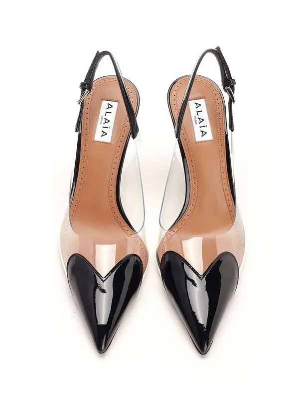 Alaïa Le Cœur Patent Leather Slingback